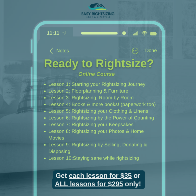 Online Course – Easy Rightsizing